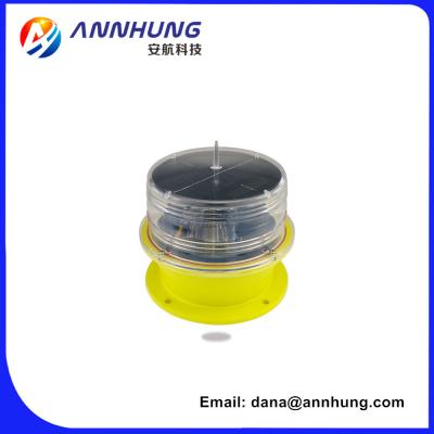 China Red LED Solar Powered Low-intensity L810 Aviation Obstruction Light for sale