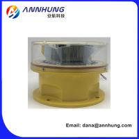China Red Solar Aviation Obstruction Light Monocrystalline Silicon Flash Mode 20-60times/minute for Customer Requirements for sale