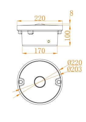 China Green IP68 Led Heliport Lighting Touchdown And Lift Off Area AH-HP-I-TLOFL for sale