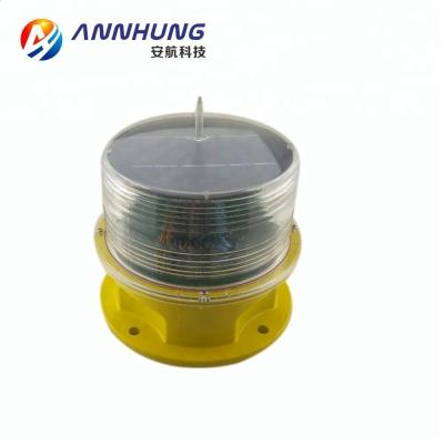 China Solar Powered LED Aviation Obstruction Light with IP68 Rating and 360 Beam Angle for Marine Navigation for sale