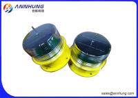China Remote Control Solar Powered Warning Lights / Led Obstruction Light UV Protection for sale