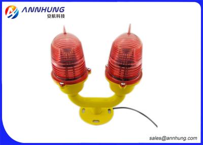 China Double LED Aviation Obstruction Light ICAO Anne X 14 UV - Stabilized for sale