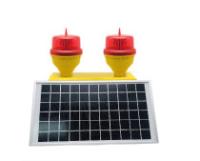 China Solar Powered Double LED Aviation Obstruction Light Low Intensity for sale