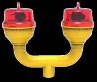 China L810 Type A Double LED Aviation Obstruction Light Dry Contact Output Low Intensity for sale