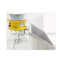 China FAA L864 Type B Aviation Obstruction Light With Solar Panel Charging Battery for sale