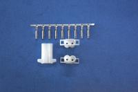 China 7.20mm Pitch Wire to Wire Battery Terminal Connector Male Female Housing 2 Pin PA66 UL94 V2 for sale