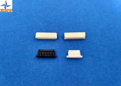 China 1.0mm Pitch Right Angle SMT Wafer Connector Single Row PA6T 2-24 Pin for sale