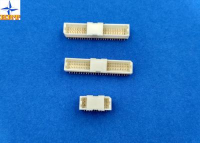 China 1.0mm Pitch Dual Row Wafer Connector SHD PCB Top Entry Shrouded Header PA6T UL94V-0 for sale