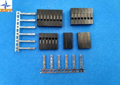 China Brass Crimp Terminal Wire Connector Tin Plated Gold Flash 2.54mm Pitch AWG 22 28 for sale