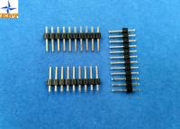 China 2.54mm Pitch Single Row Pin Header Vertical Male Connector 180° 2-21P for Wire to Board for sale
