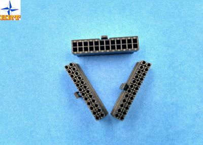 China 3.00mm Pitch Wire to Wire Power Connector Dual Row Receptacle Housing 3A 250V for sale