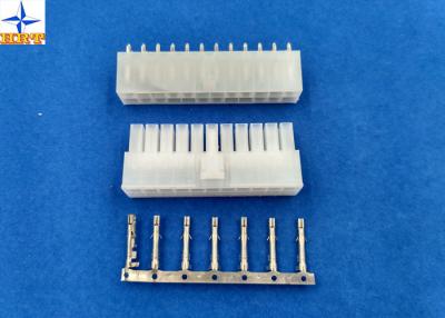 China Double Row Wafer Connector 4.20mm Pitch 24 Circuits 9A 600V AC DC PA66 Housing for sale