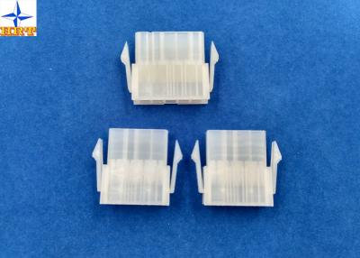 China 4.20mm Pitch Single Row Power Connectors Mini-Fit Plug Housing with Panel Mounting Lock for sale