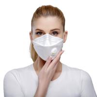 China White FFP2V N95 Respirator Mask / Disposable N95 Mask For Convenient Usage for sale