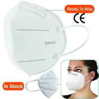 China Anti Dust KN95 Mask Filter Non Woven Facial Respirator Disposable 3 Ply Face Mask for sale