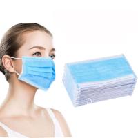 China High Filtration Disposable Earloop Face Mask Hypoallergenic 3 Ply Medical Mask for sale