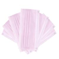 China Anti Pollen Disposable Face Mask Pink Color Wind / Sunlight Prevent Skin Friendly for sale