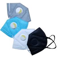 China Breathing Valve Foldable Ffp2 Mask Three Layers Protection Bacterial Filtration for sale