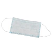 China Liquid Proof Disposable Non Woven Face Mask Three Layers Green Adults Mask for sale