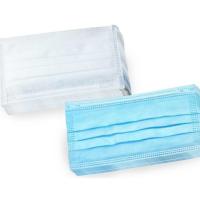 China Daily Use 3 Ply Non Woven Face Mask / Disposable Blue Earloop Face Mask for sale