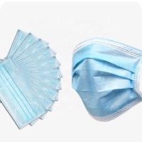 China Highly Breathable Disposable Earloop Face Mask 3 Ply Protection Non Woven Face Mask for sale