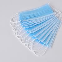 China Multi Layered Stereo Hygienic Face Mask Blue Disposable Non Woven Face Mask for sale