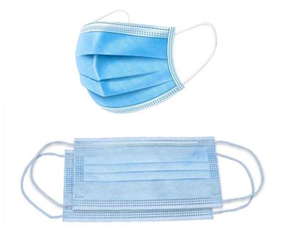 China Blue Non Woven Disposable Mask Personal Care Air Pollution Protection Mask for sale
