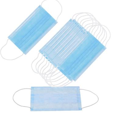 China Professional Non Woven Disposable Mask Earloop 3 Ply Dust Protection Mask for sale