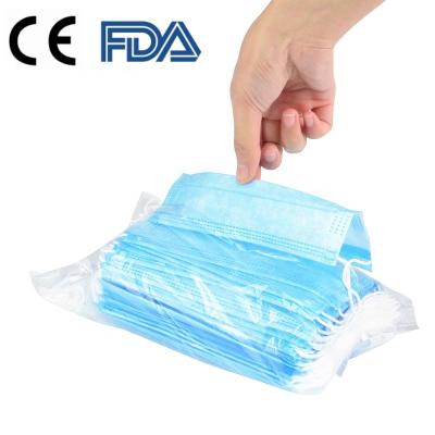 China Anti Virus Non Woven Disposable Mask , Breathable Safety Breathing Mask for sale