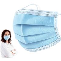 China Liquid Proof Non Woven Disposable Mask 3 Ply Air Pollution Protection Mask for sale