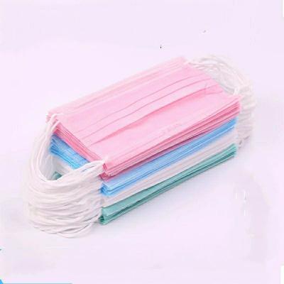 China Single Use Pink Disposable Mask , Pink Face Mask Fluid Resistant Keep Warm for sale