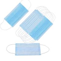 China Three Fold Design Disposable Face Mask Size 17.5 * 9.5cm Comfortable And Breathable for sale