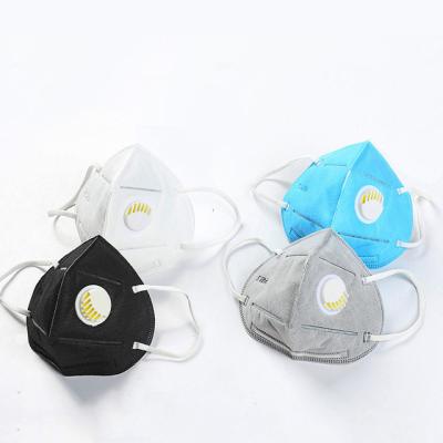 China Folding KN95 Face Mask Liquid Proof With Valve Filter Non Woven Respirator for sale