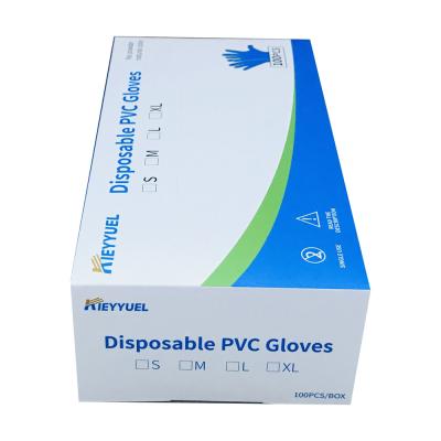 China Waterproof XS/S/M/L/XL PVC Exam Gloves for sale