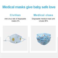 China Anti Virus Cute 50pcs Children's Disposable Face Masks for sale