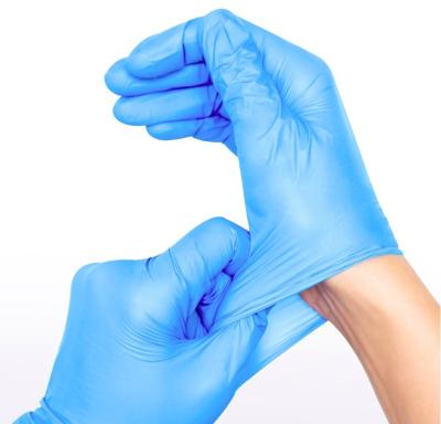 China Wholesale High-Quality Breathable Disposable Gloves Blue For Hand Protection for sale