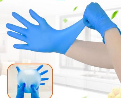 China Anti-Static Nitrile Examination Gloves Powder Free Gloves Nitrile Gloves 100pcs Box for sale
