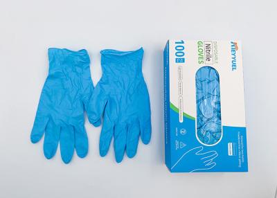 China Disposable Medical Nitrile Examination Gloves with CE ISO / Block bacteria for sale