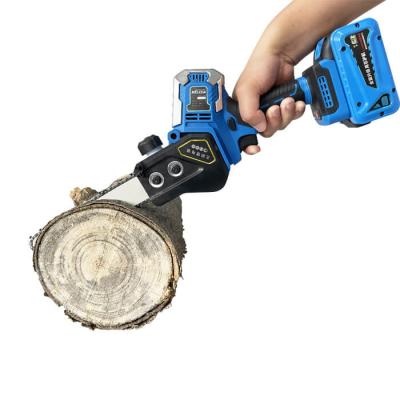 China 450w Brushless 8 Inches Chainsaw Mini Handheld Cordless Lithium Electric Chainsaw for sale