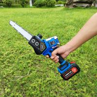 China 21V 8inch Lithium Battery Handheld Mini Chainsaw Cordless Brushless For Wood Cutting for sale