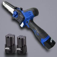 China Cordless Battery Handheld Electric Chainsaw 21V Wood Cutting Mini Rechargeable 6inch for sale