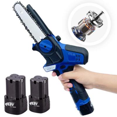 China 6 Inch Household Electric Mini Chainsaw Portable Hand Battery Power Cordless for sale