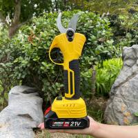China Portable Cordless Electric Scissors Pruning Shears Brushless Garden Pruner Battery for sale