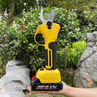 China Portable Cordless Electric Scissors Pruning Shears Brushless Garden Pruner Battery for sale