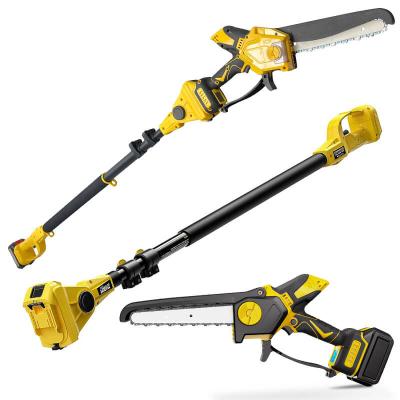 China Brushless Lithium Electric Battery Chain Saw 8 Inch Portable 21V Rechargeable Cordless for sale