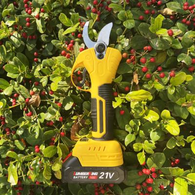 China Vineyard Electric Pruning Shears Cordless Progressive Battery Powered Scissors 28mm for sale