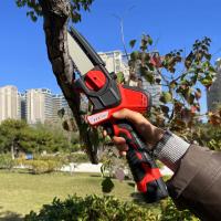 China 6inch Mini Electric Battery Power Chain Saw Cordless Li-Ion With Oil Lubrication for sale