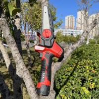 China Battery Powered Handheld Brushless Chain Saw Mini Electric Cordless 6 Inch Pruning Shears for sale