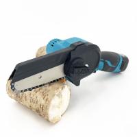 China 21V Brushless Hand Battery Cordless Mini Chain Saw 4 Inch Wood Cutting Machine for sale