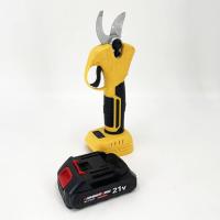 China 28MM Diameter Electric Pruning Shear Garden Scissors 21V Lithium Battery Cordless Cutting Machine for sale